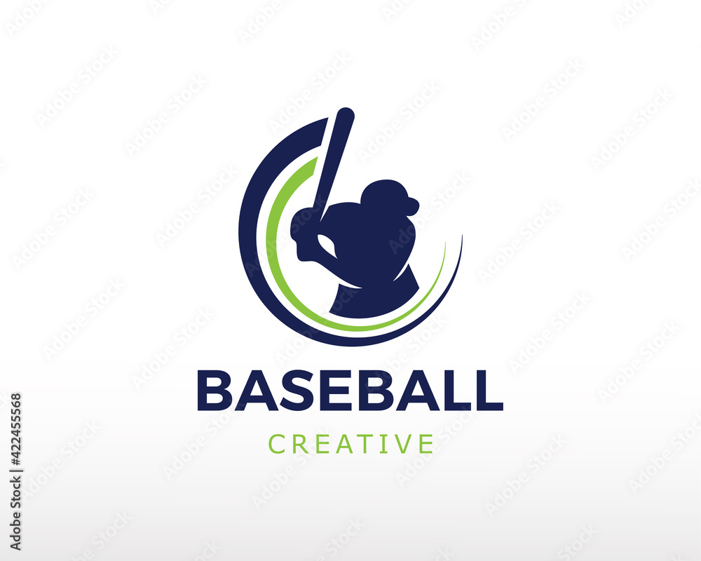 baseball logo shot ball logo sport creative logo symbol Stock Vector ...