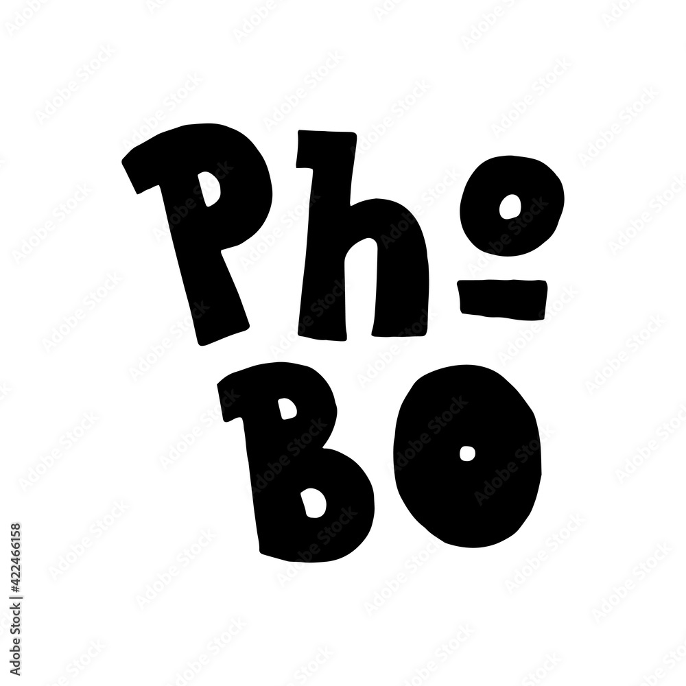 Pho bo lettering logo.Typography poster for fast food restaurant ...