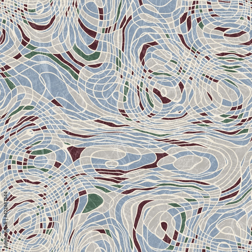 Seamless abstract line geo pattern for print. High quality illustration ...