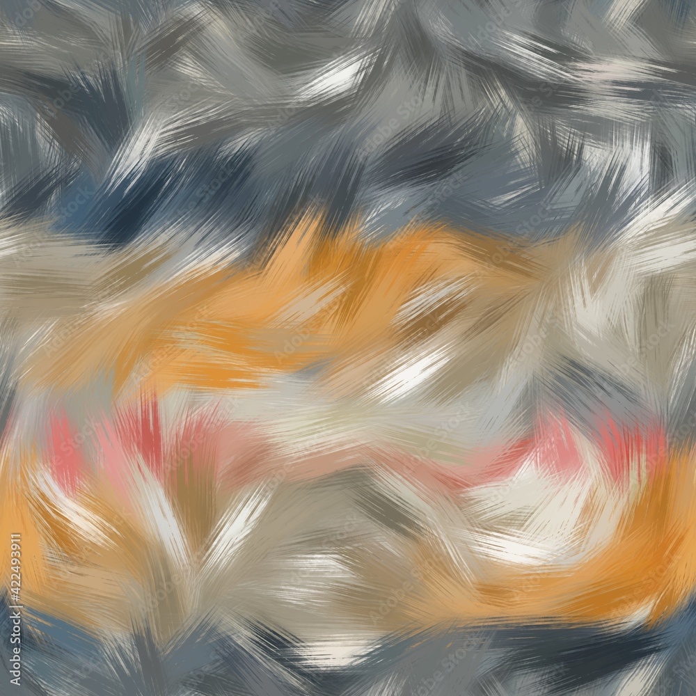 Seamless faux digital paint stroke pattern print. High quality ...