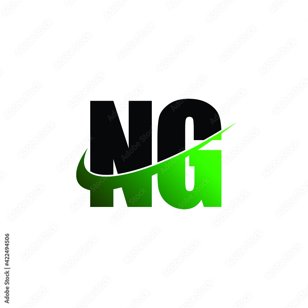 Letter NG simple logo design vector Stock Vector | Adobe Stock