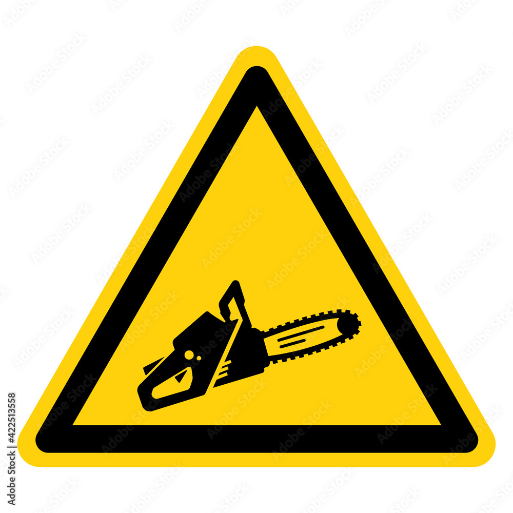 Chainsaw Symbol Sign,Vector Illustration, Isolate On White Background ...