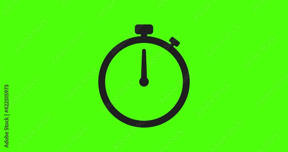 Countdown timer. 4K video. Green screen Stock Video | Adobe Stock