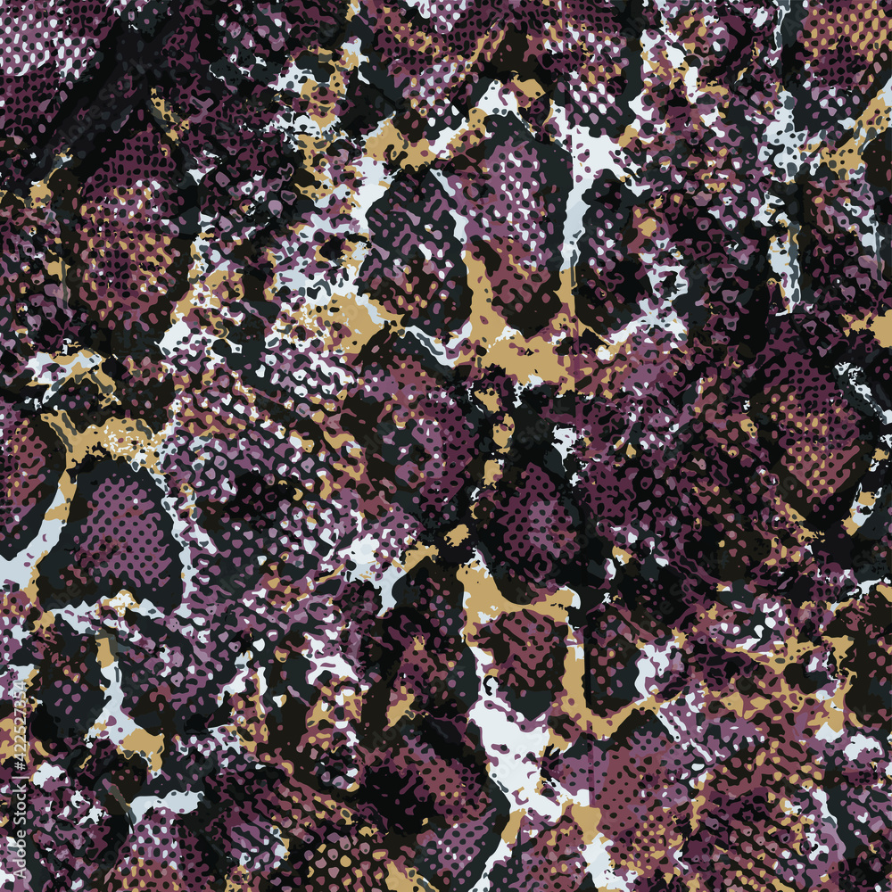 Animal print, snake skin texture background Stock Vector | Adobe Stock