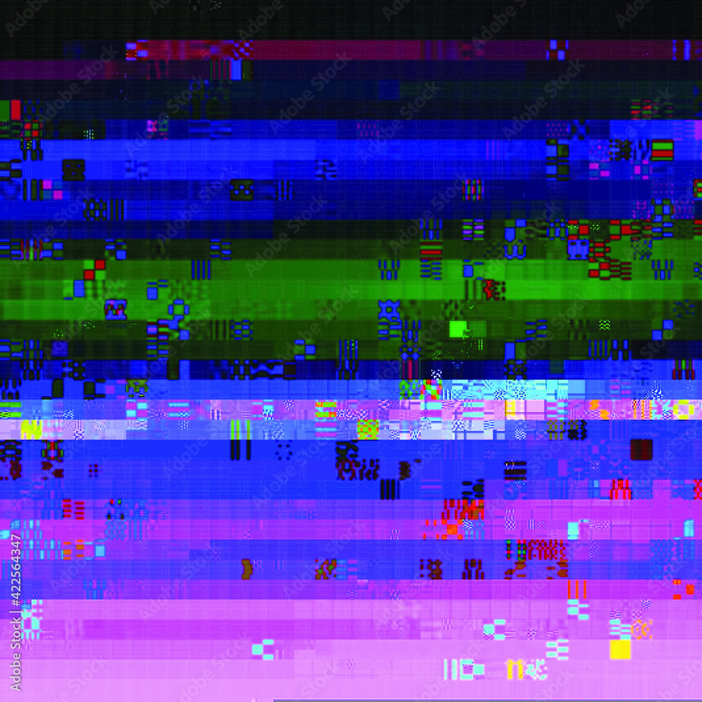 Abstract glitch background. Cyberpunk concept. Vector illustration of a ...
