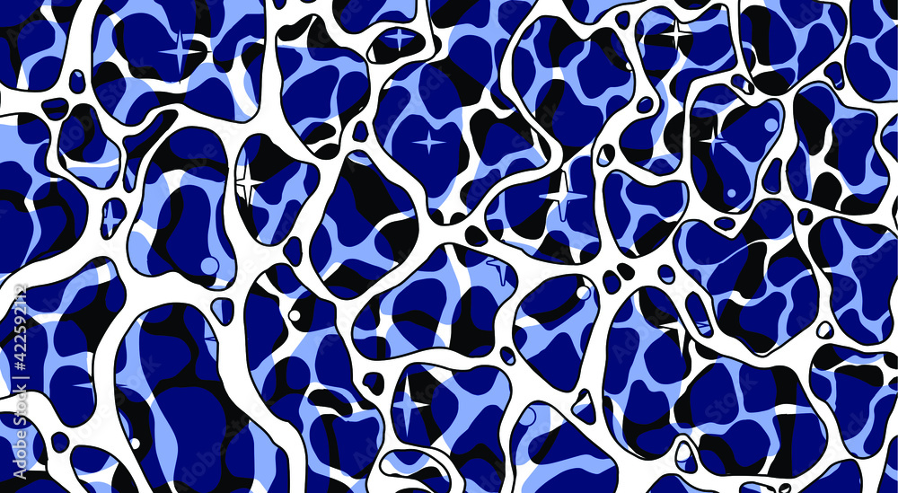 Ocean Water Texture with Ripples and Reflections. Pop art cartoon style ...