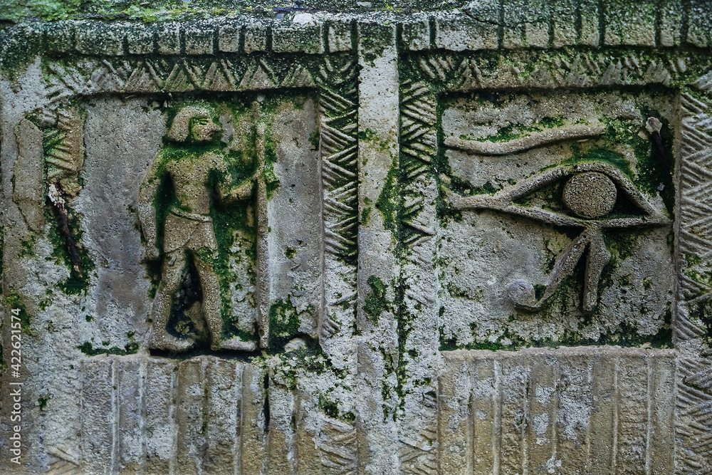 masonic eye on the theme of mysticism and magic. Triangle, eye, the ...