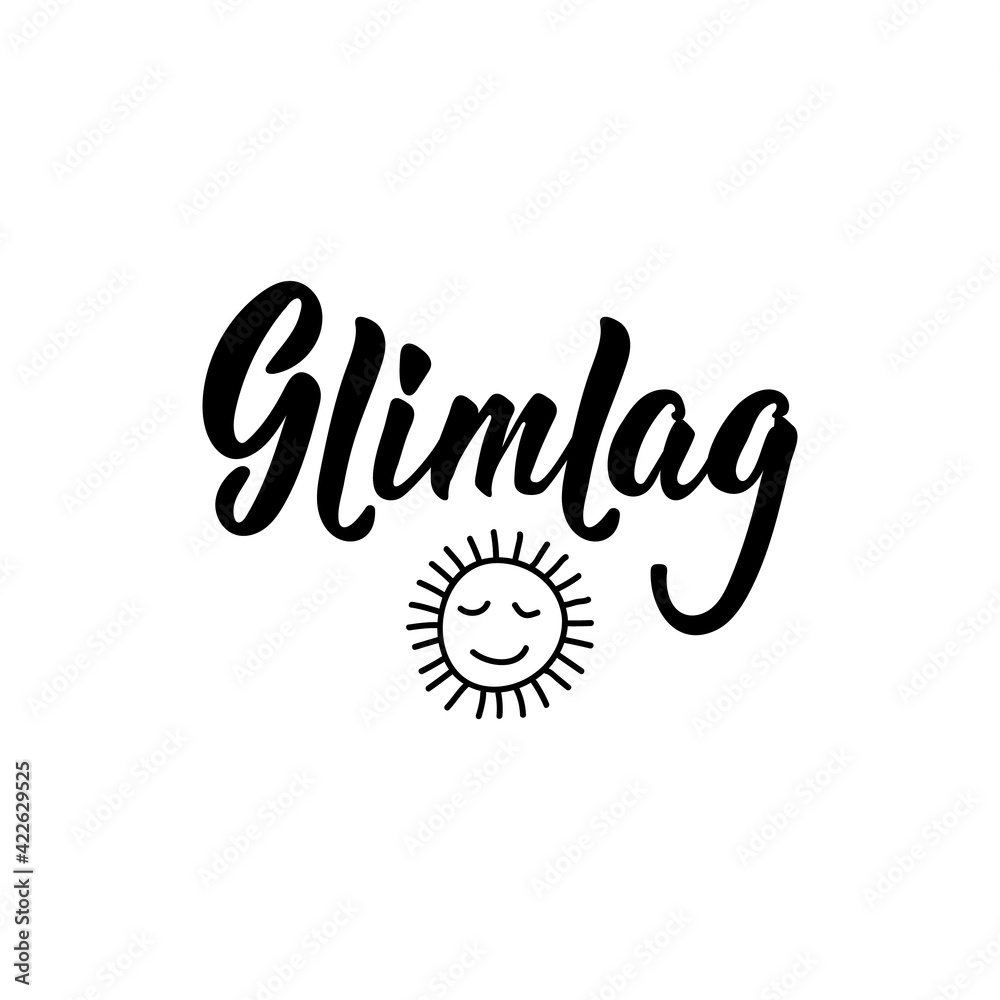 Afrikaans text: Smile. Lettering. Banner. calligraphy vector ...