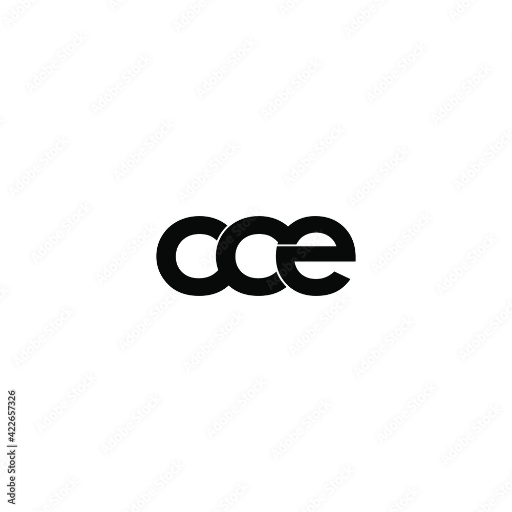 cce letter original monogram logo design Stock Vector | Adobe Stock