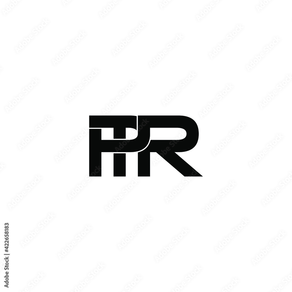 ptr letter original monogram logo design Stock Vector | Adobe Stock