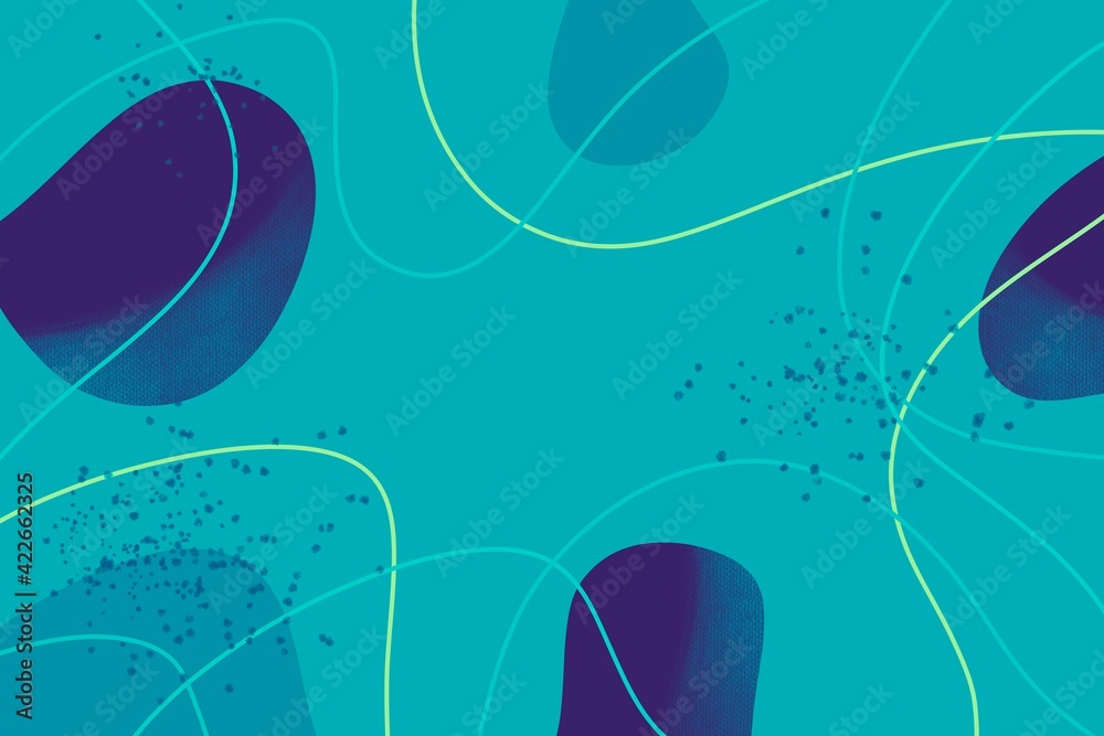 Trendy blue background for advertising banner, birthday or calling card ...