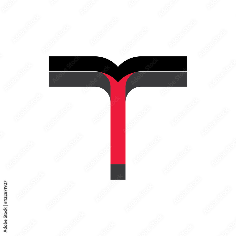 TT letter logo design vector Stock Vector | Adobe Stock