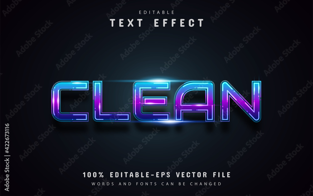 Gradient text effect with dashed lines Stock Vector | Adobe Stock