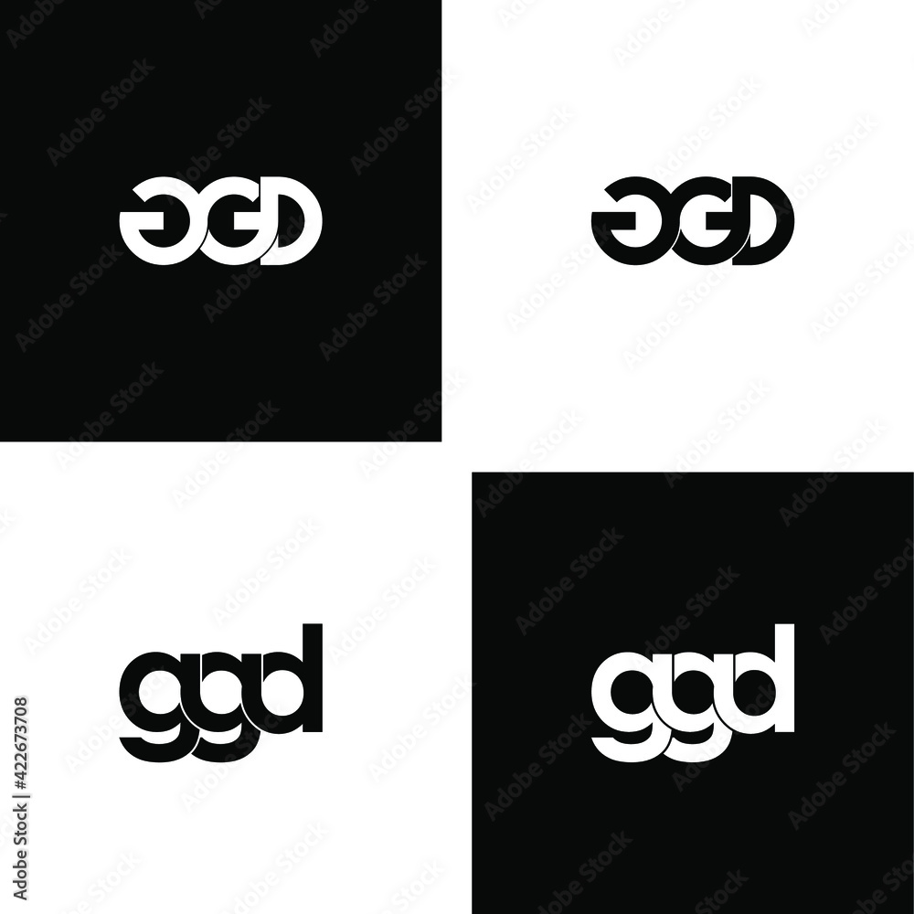 ggd letter original monogram logo design Stock Vector | Adobe Stock