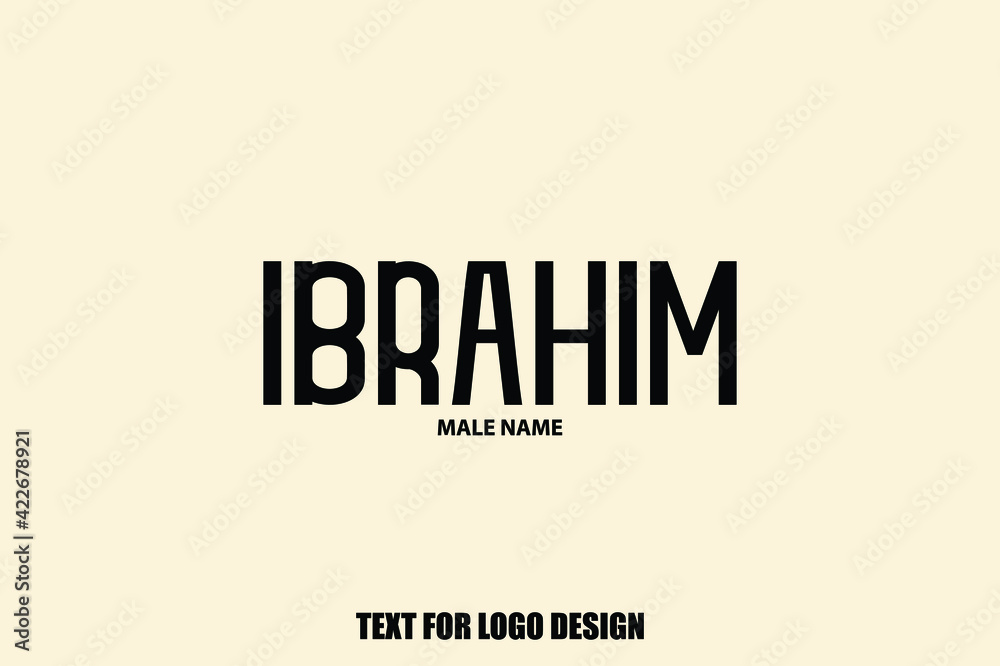 Ibrahim Name Logo