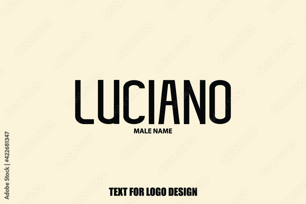Luciano male Name Calligraphy Text Sign For Logo Designs and Shop Names ...