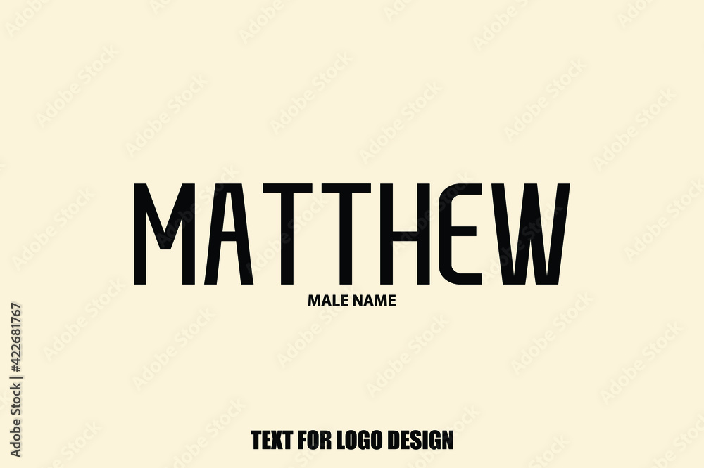 Matthew male Name Calligraphy Text Sign For Logo Designs and Shop Names ...