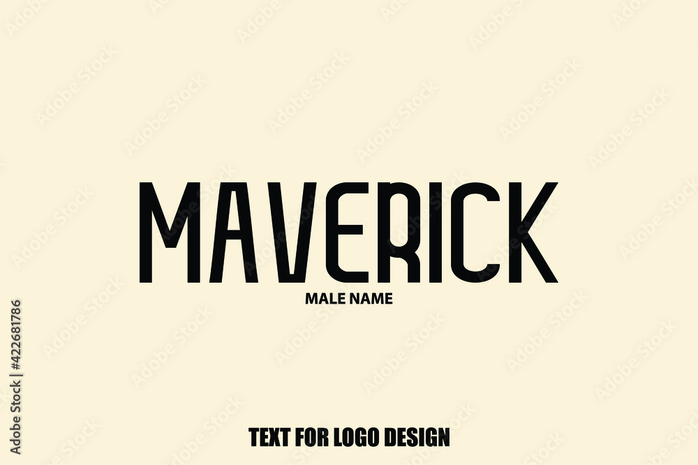 Maverick male Name Calligraphy Text Sign For Logo Designs and Shop ...