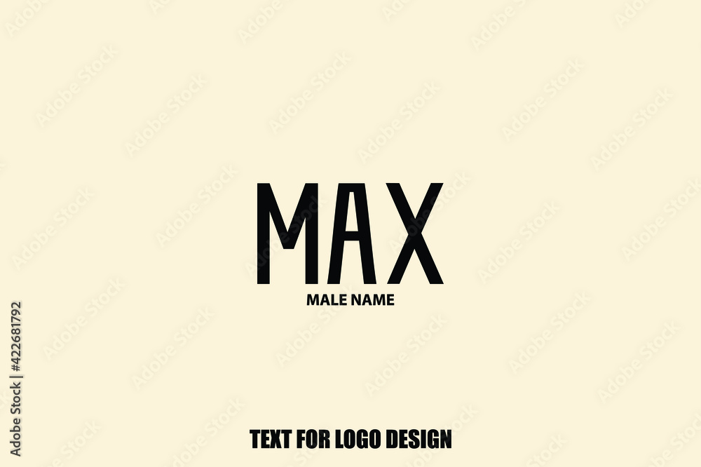 Max male Name Calligraphy Text Sign For Logo Designs and Shop Names ...