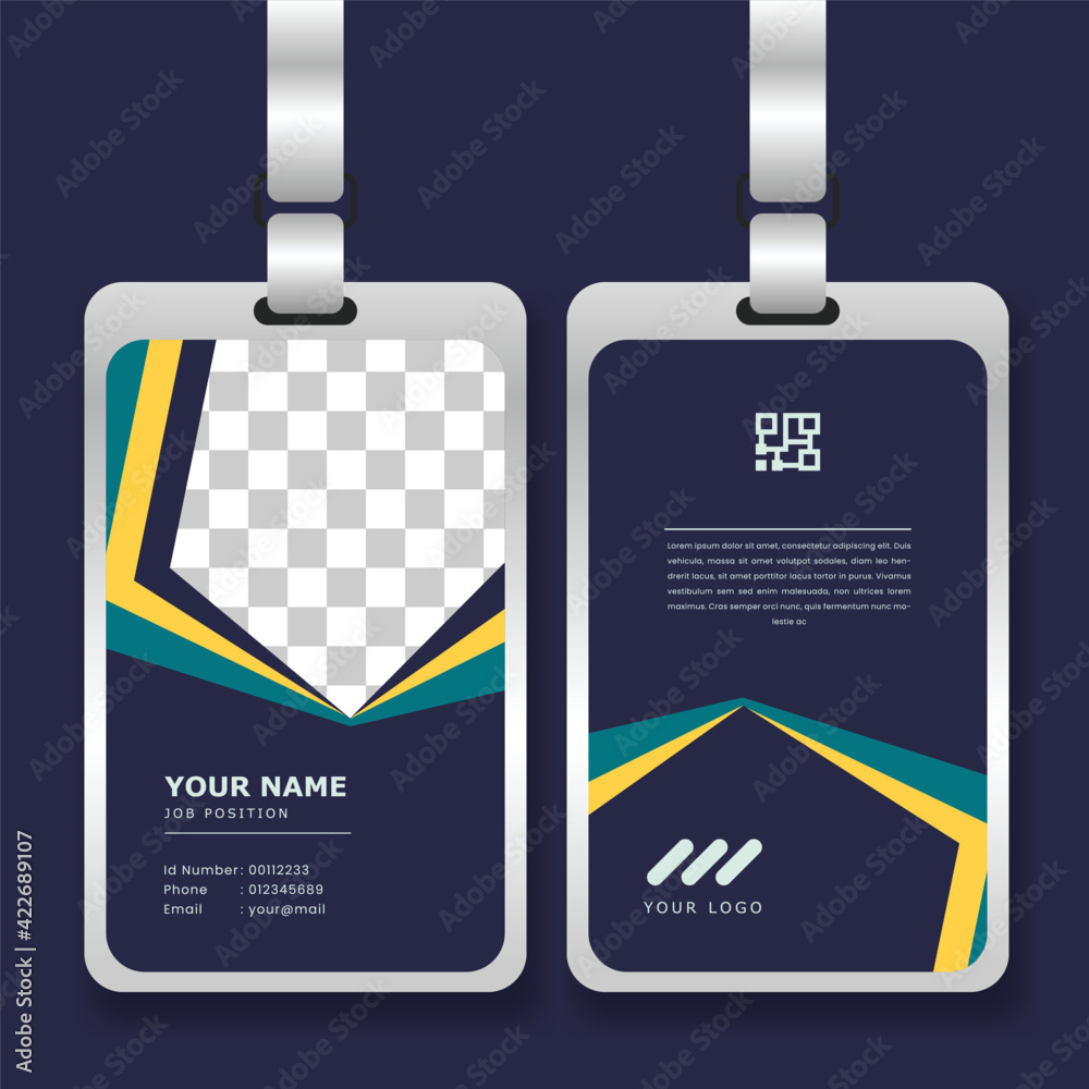 professional corporate id card template with mockup Stock Vector ...