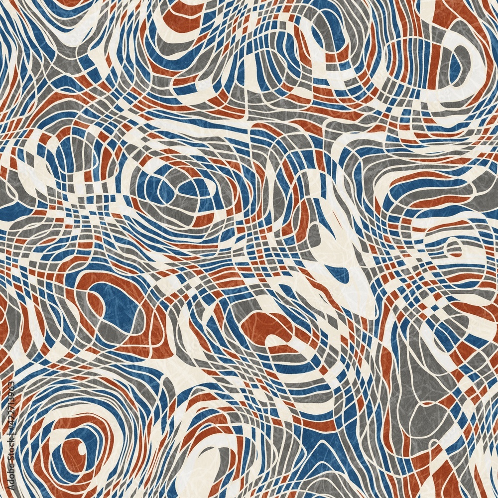 Seamless abstract line geo pattern for print. High quality illustration ...