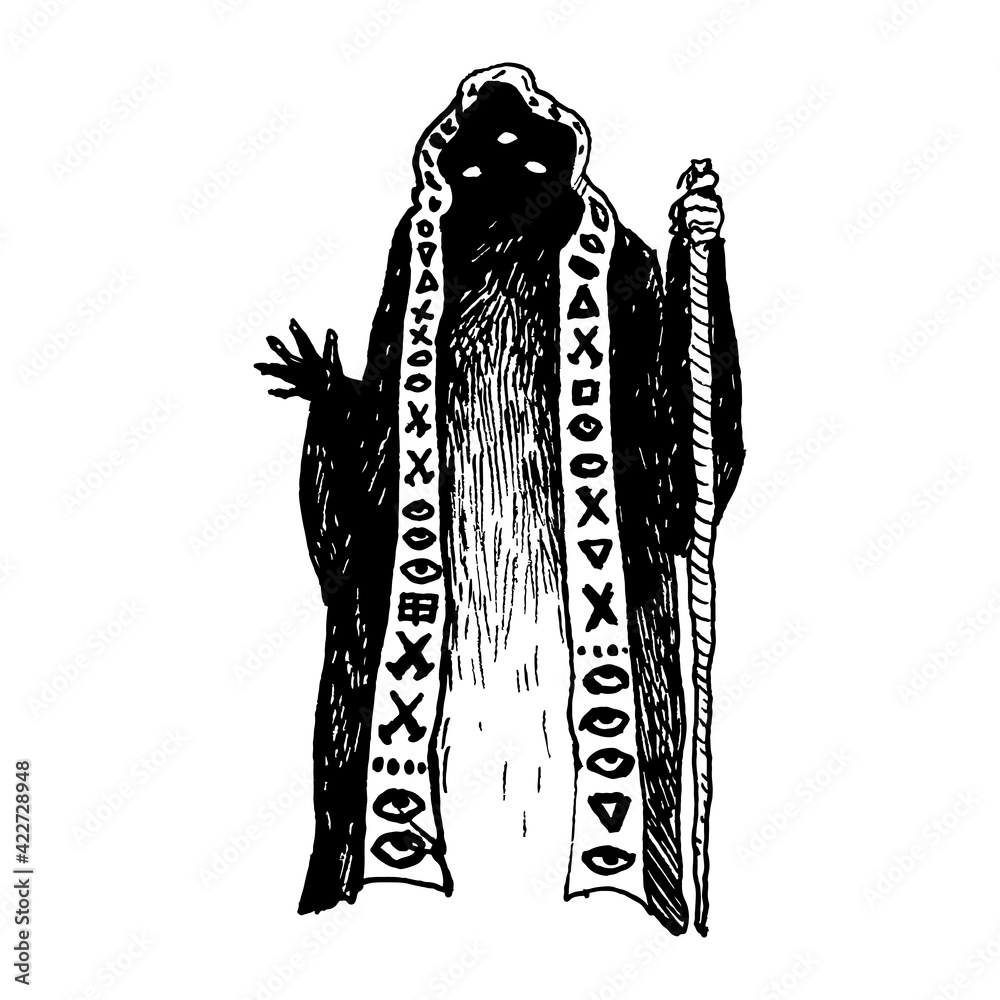 Etched vector illustration. Contemporary street art work. Hand drawn ...