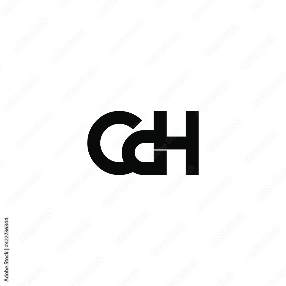 cdh letter original monogram logo design Stock Vector | Adobe Stock