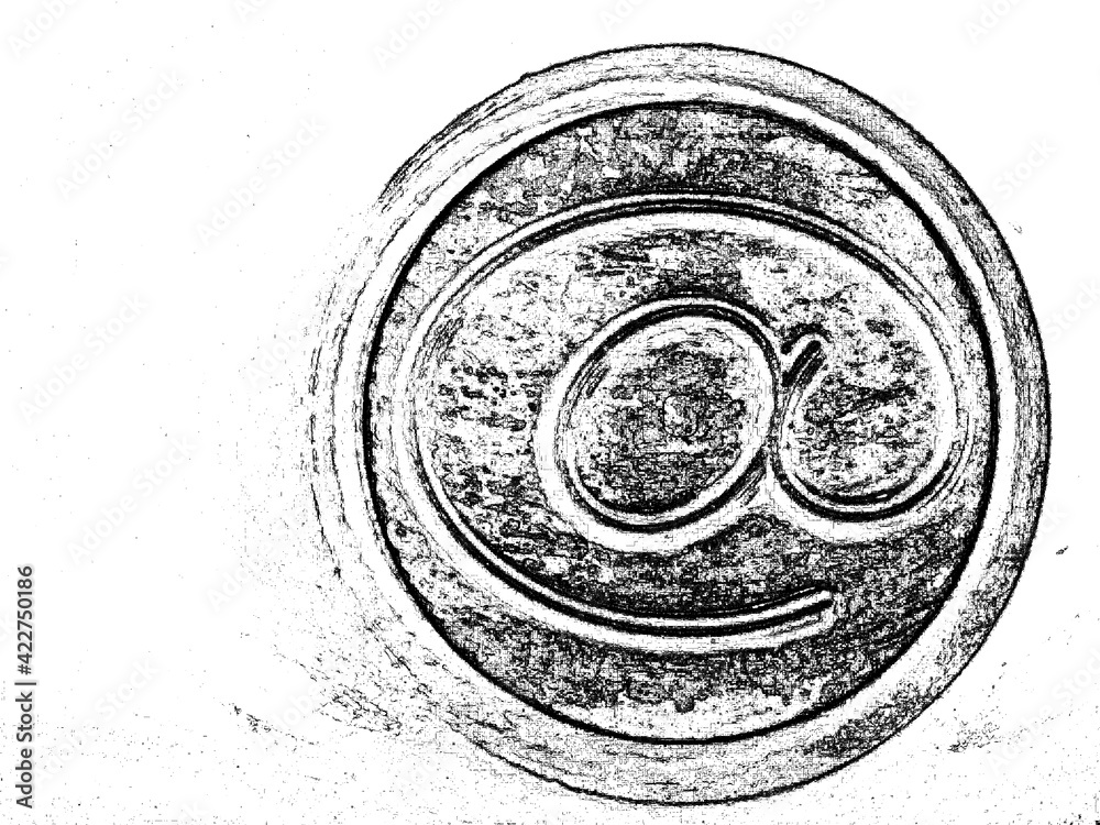 arroba letra cartel signo sigla tecla computacion Stock Photo | Adobe Stock