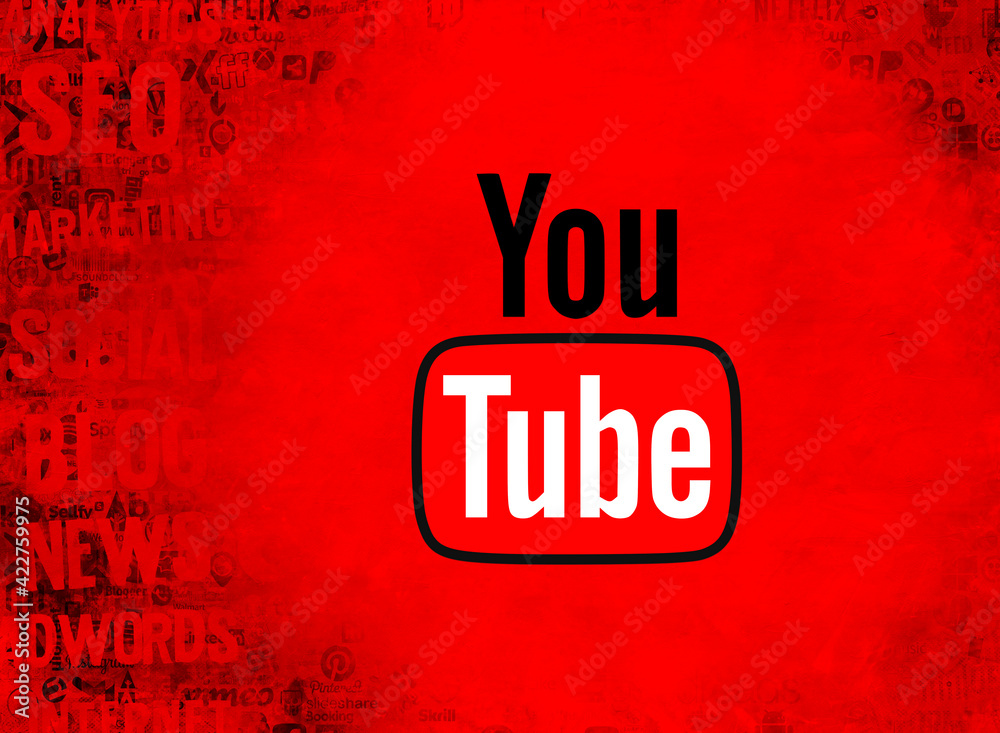 Youtube, Social Media Background Designs Stock Photo | Adobe Stock