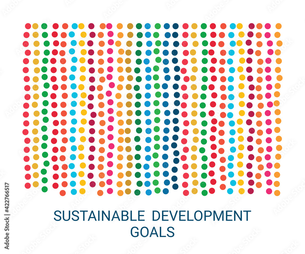Sustainable Development Goals. Vector Illustration EPS. White ...