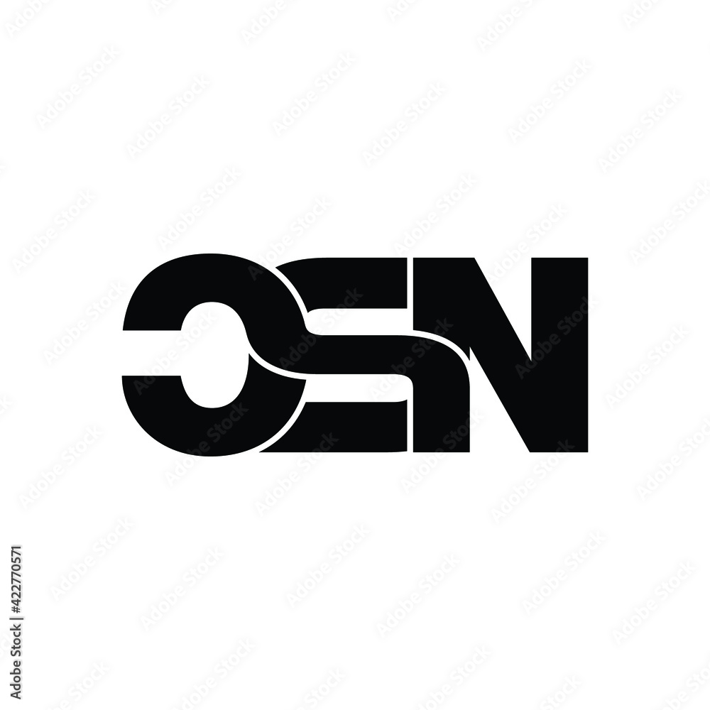 CSN letter monogram logo design vector Stock Vector | Adobe Stock