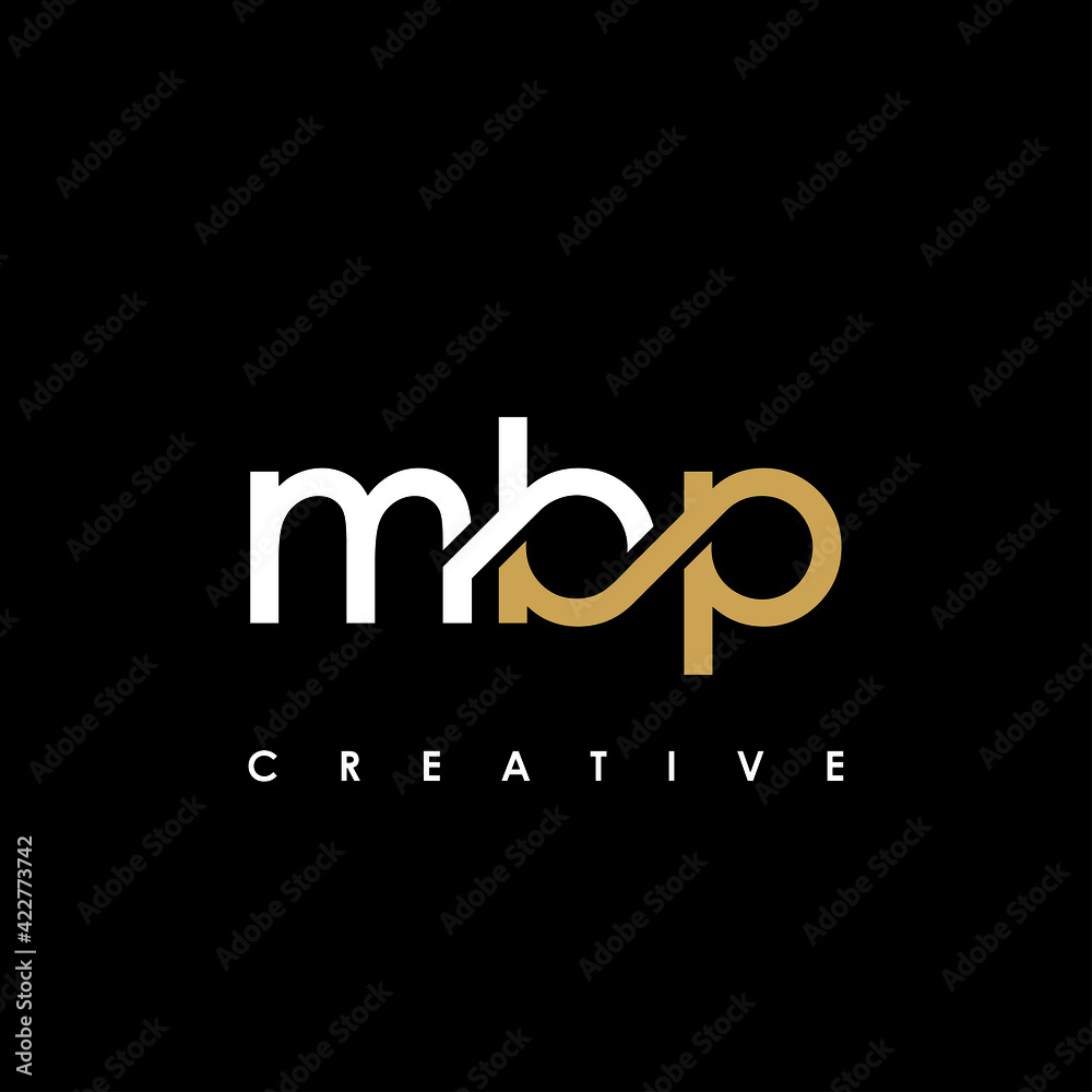 MBP Letter Initial Logo Design Template Vector Illustration Stock ...