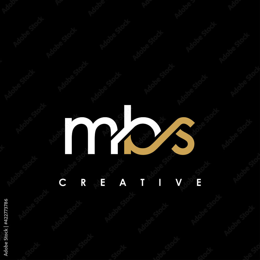 MBS Letter Initial Logo Design Template Vector Illustration Stock Vector | Adobe Stock