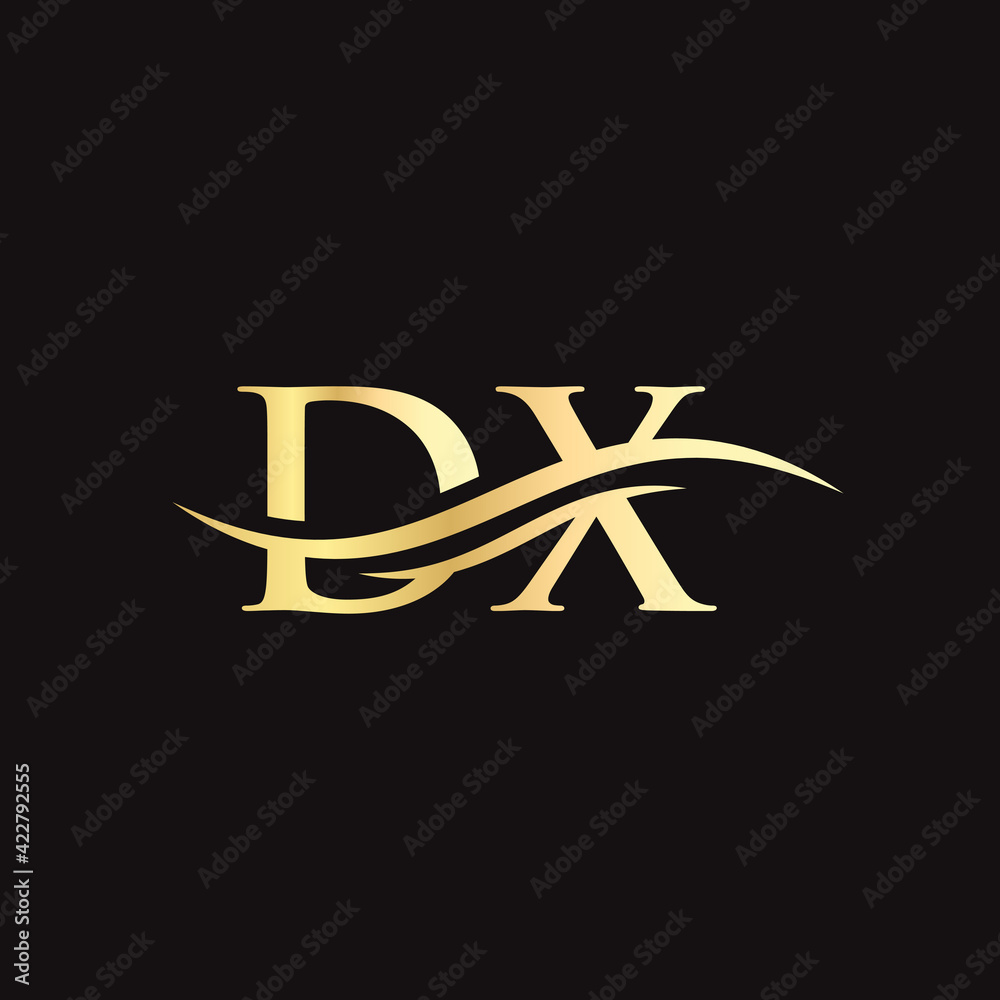 DX letter logo. Initial DX letter business logo design vector template ...