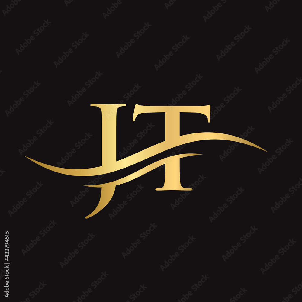 JT Letter Linked Logo for business and company identity. Initial Letter ...
