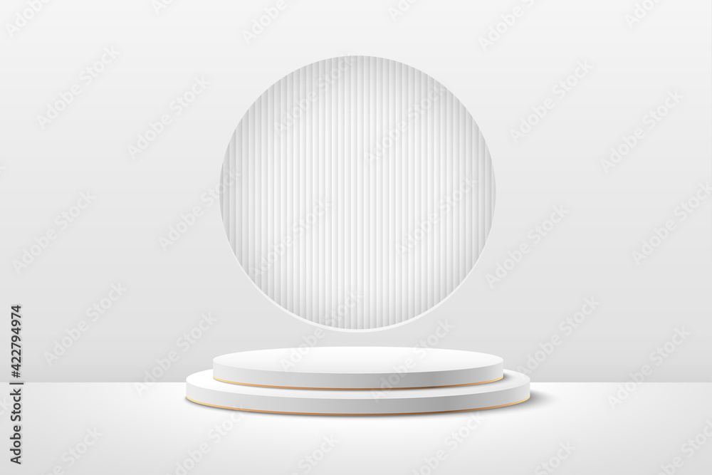 Abstract round display for product on website in modern. Background ...