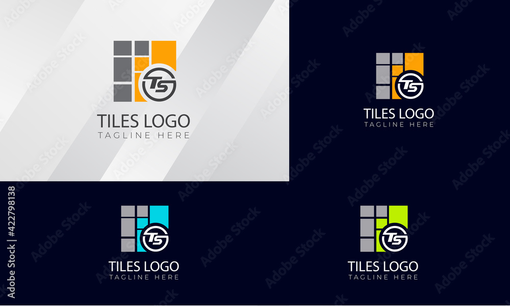 Stylish Geometric ceramics and tiles logo design floors and repairs ...