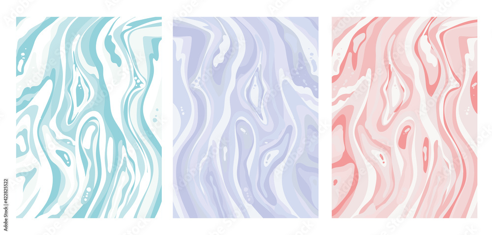 Vecteur Stock abstract pastel paint flow background vector illustration ...