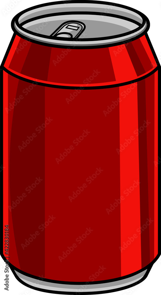 Cartoon Soda Can. Vector Hand Drawn Illustration Isolated On ...