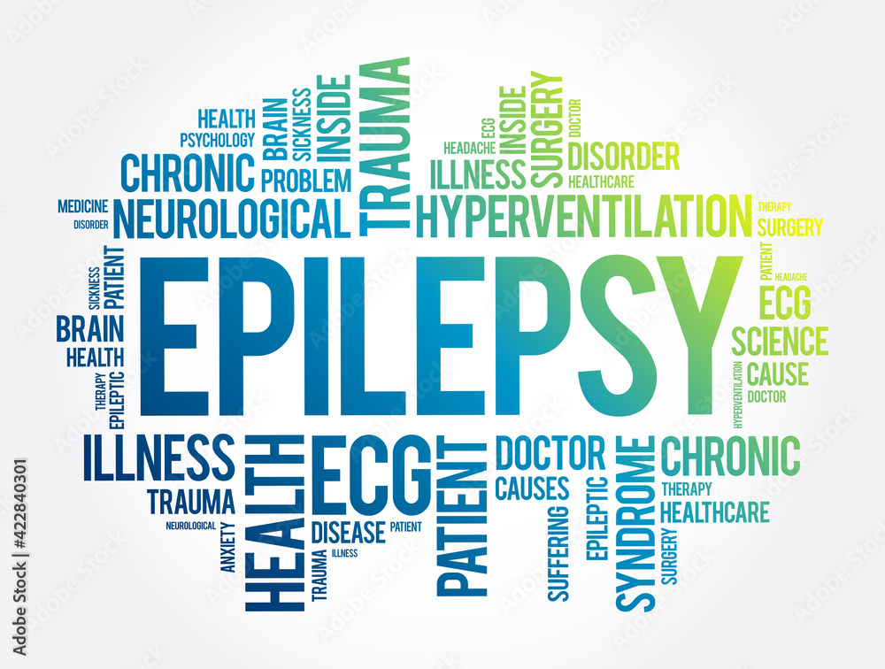 Epilepsy word cloud collage, health concept background Stock Vector ...