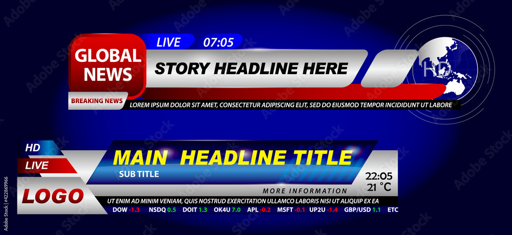 Breaking News Tv Banner