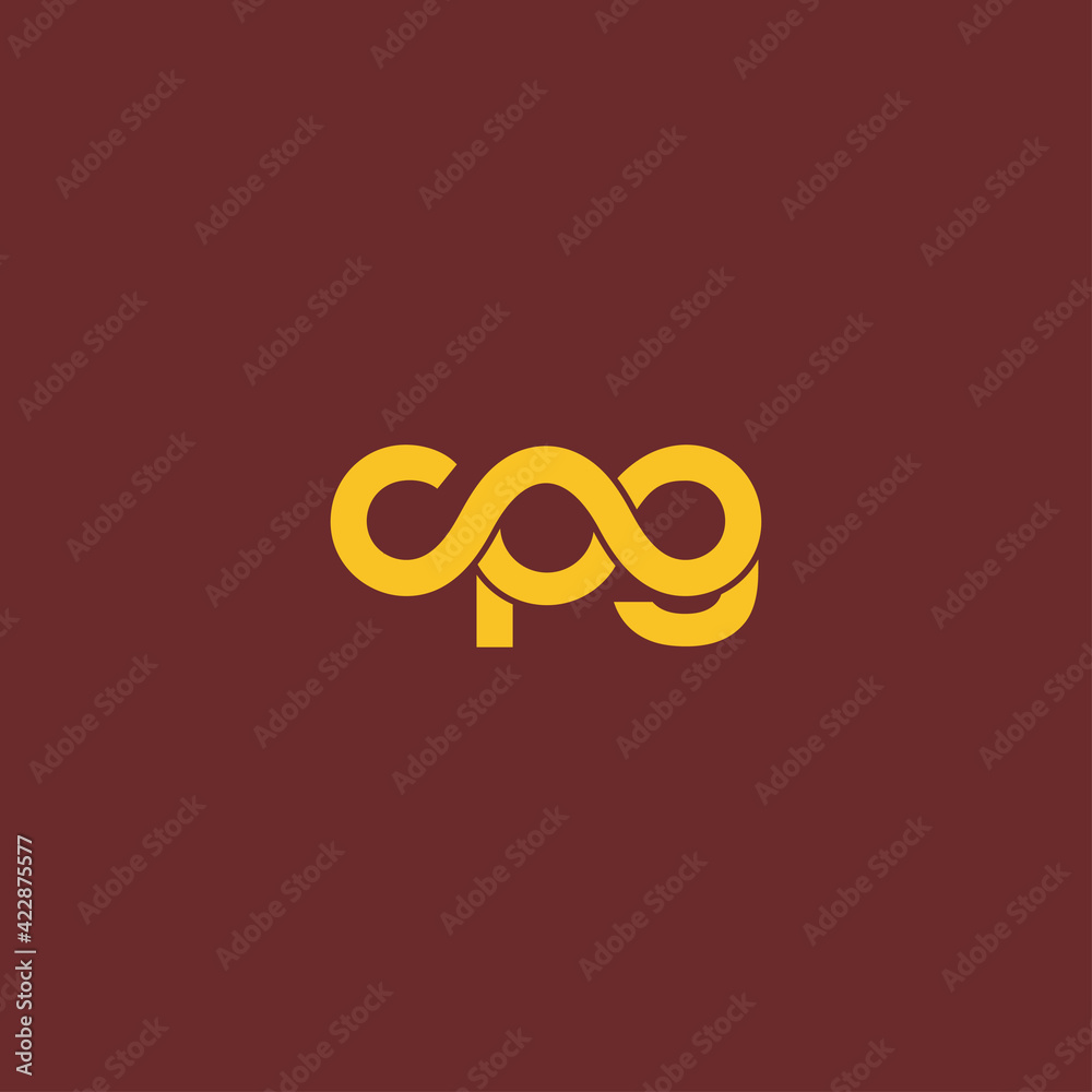 CPG line connected logo design vector Stock Vector | Adobe Stock