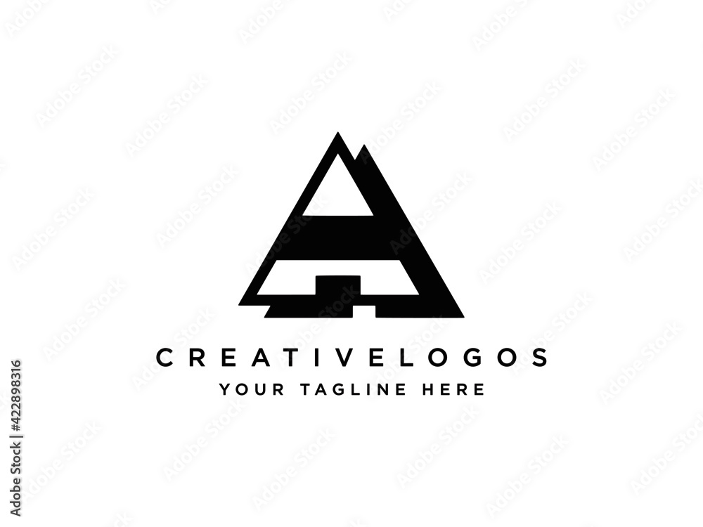 Letter AA Logo, Initials AA Logo, Alphabet AA Logo, Triangle Logo ...