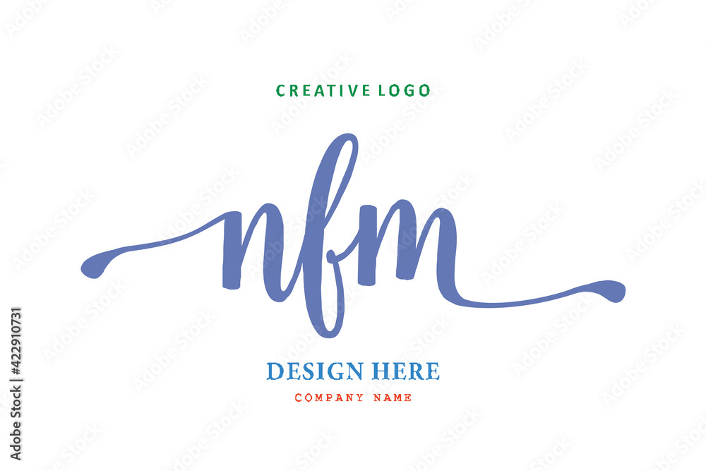 NFM lettering logo is simple, easy to understand and authoritative ...