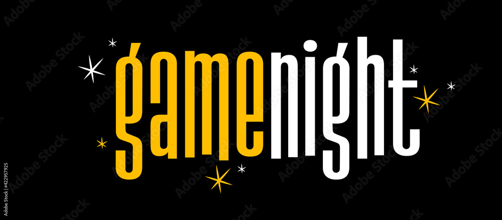Game night Stock Vector | Adobe Stock