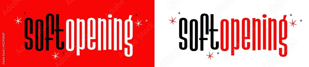 Soft opening Stock Vector | Adobe Stock