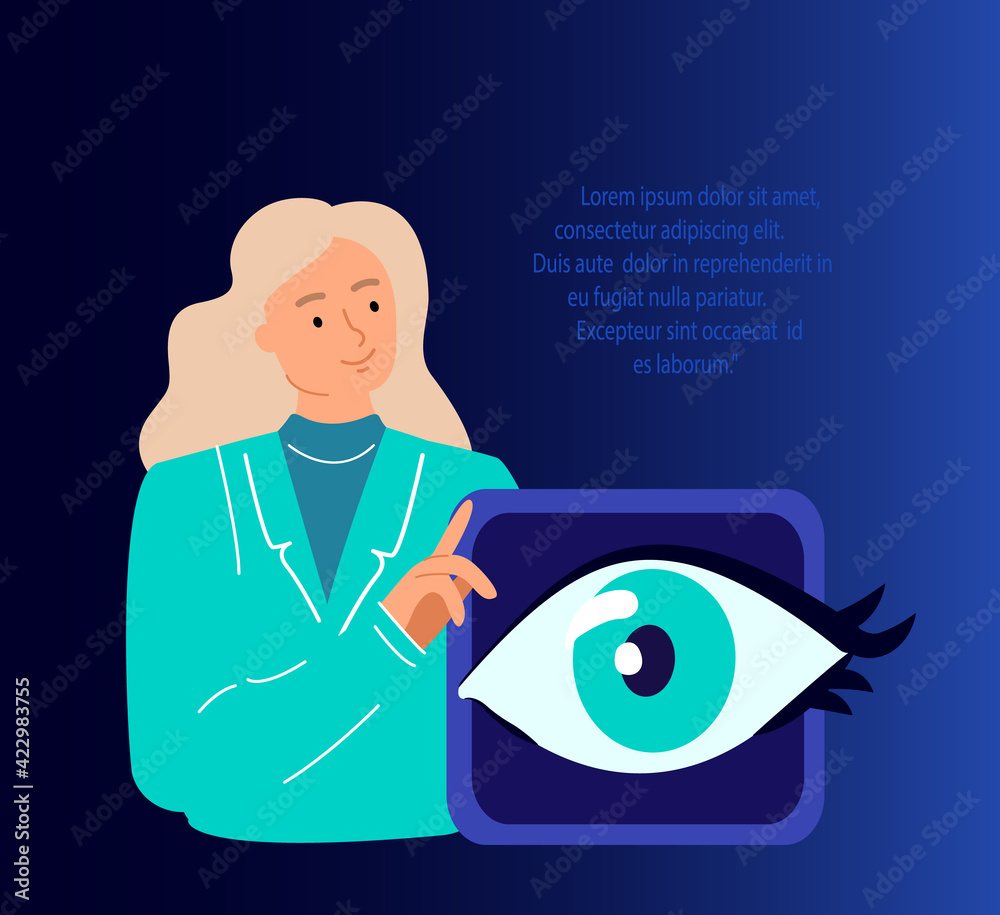 Doctors Ophthalmologist, Oculists Examine, Diagnose Eye Vision Acuity ...