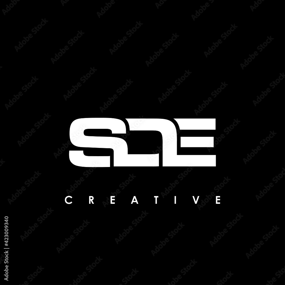 SDE Letter Initial Logo Design Template Vector Illustration Stock ...
