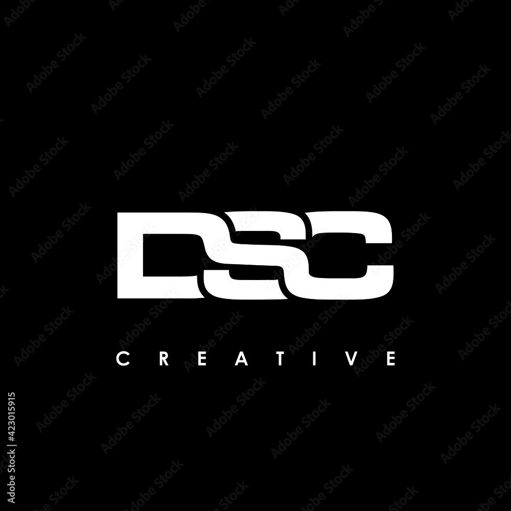 DSC Letter Initial Logo Design Template Vector Illustration Stock ...