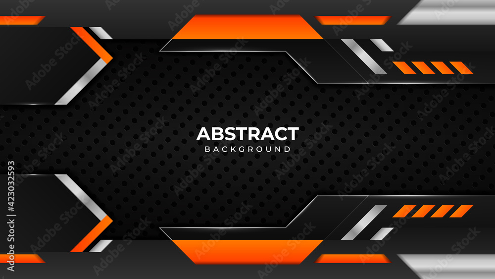 Modern abstract geometric shapes background design template, gaming ...